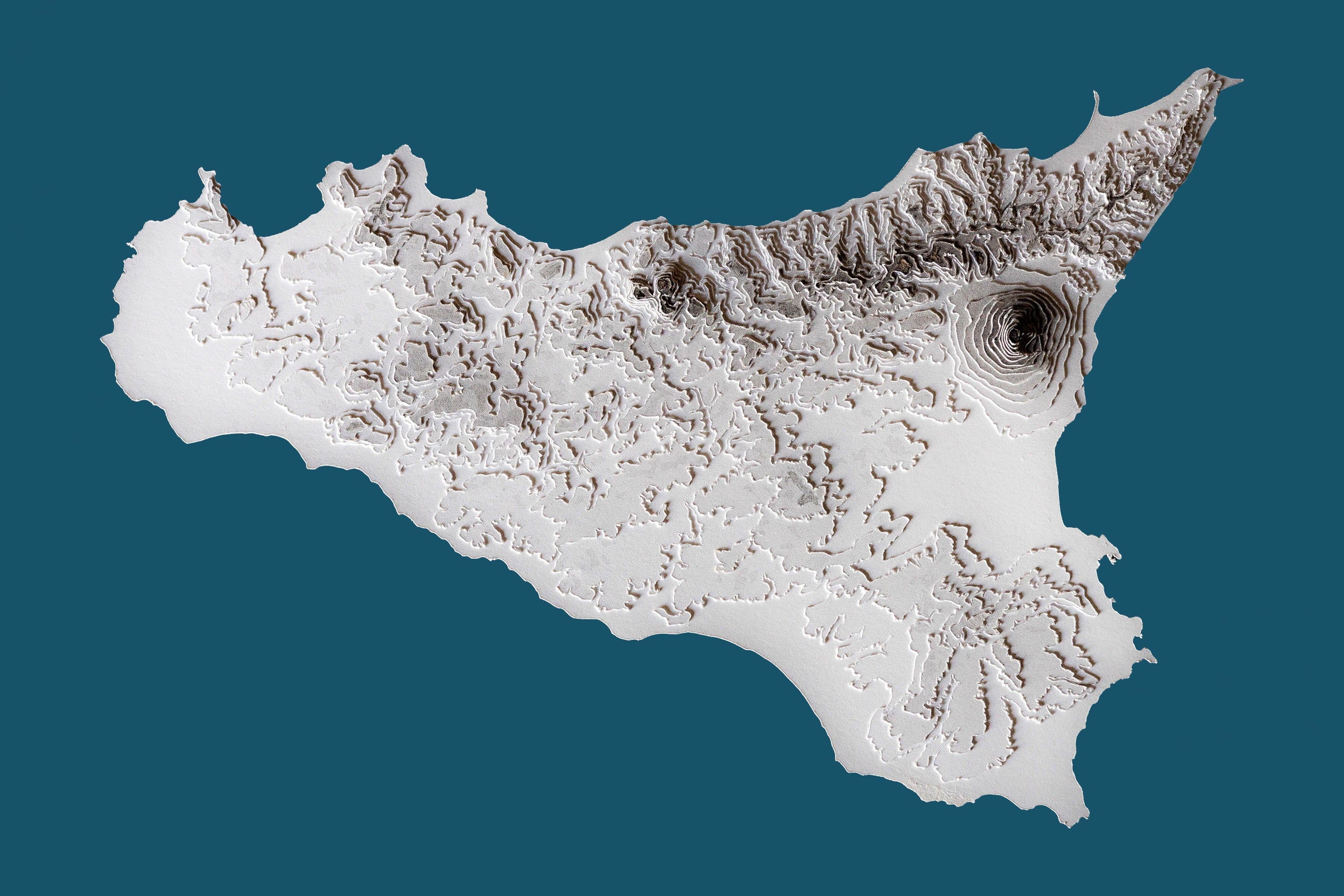 Browse Our Relief Maps of Italian Islands – KJChartam